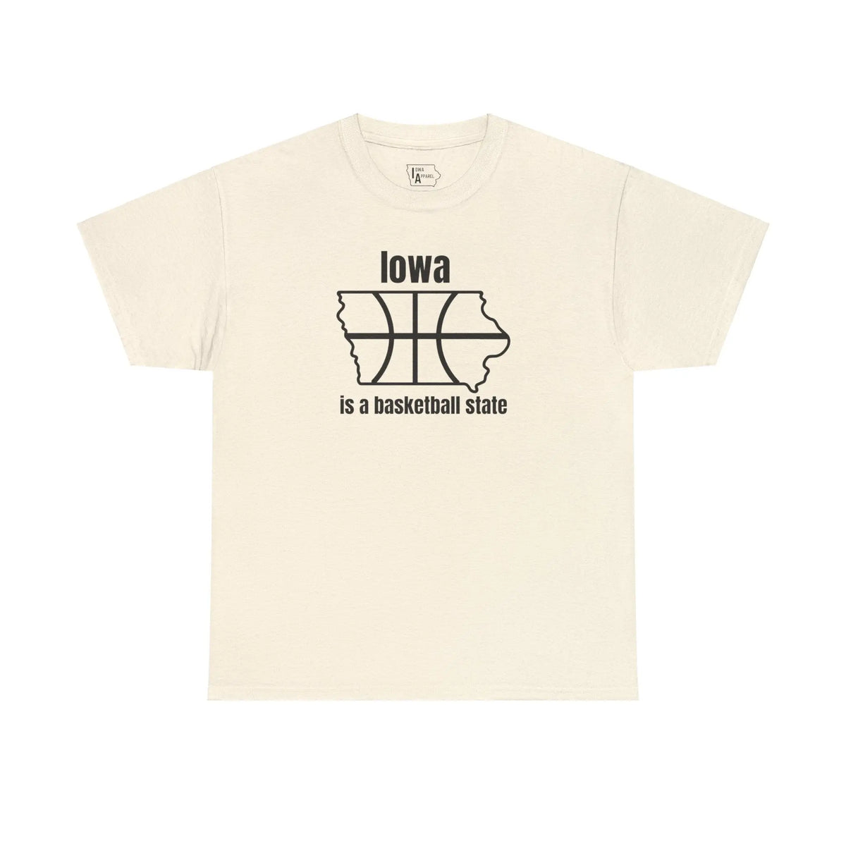 State of Iowa - A Basketball State Heavy Cotton Tee – Iowa Apparel