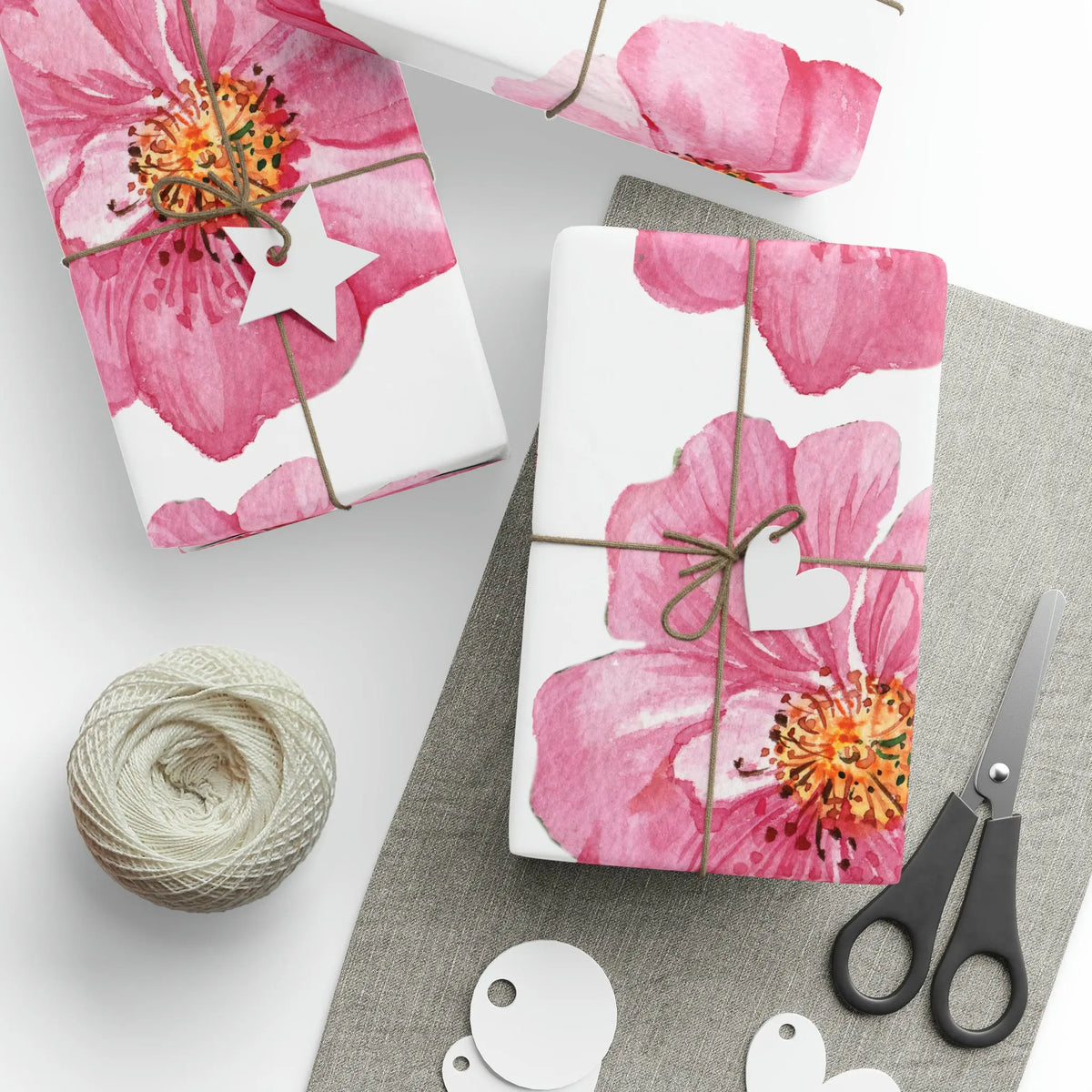 Iowa State Flower Wild Rose Wrapping Paper - Iowa Apparel