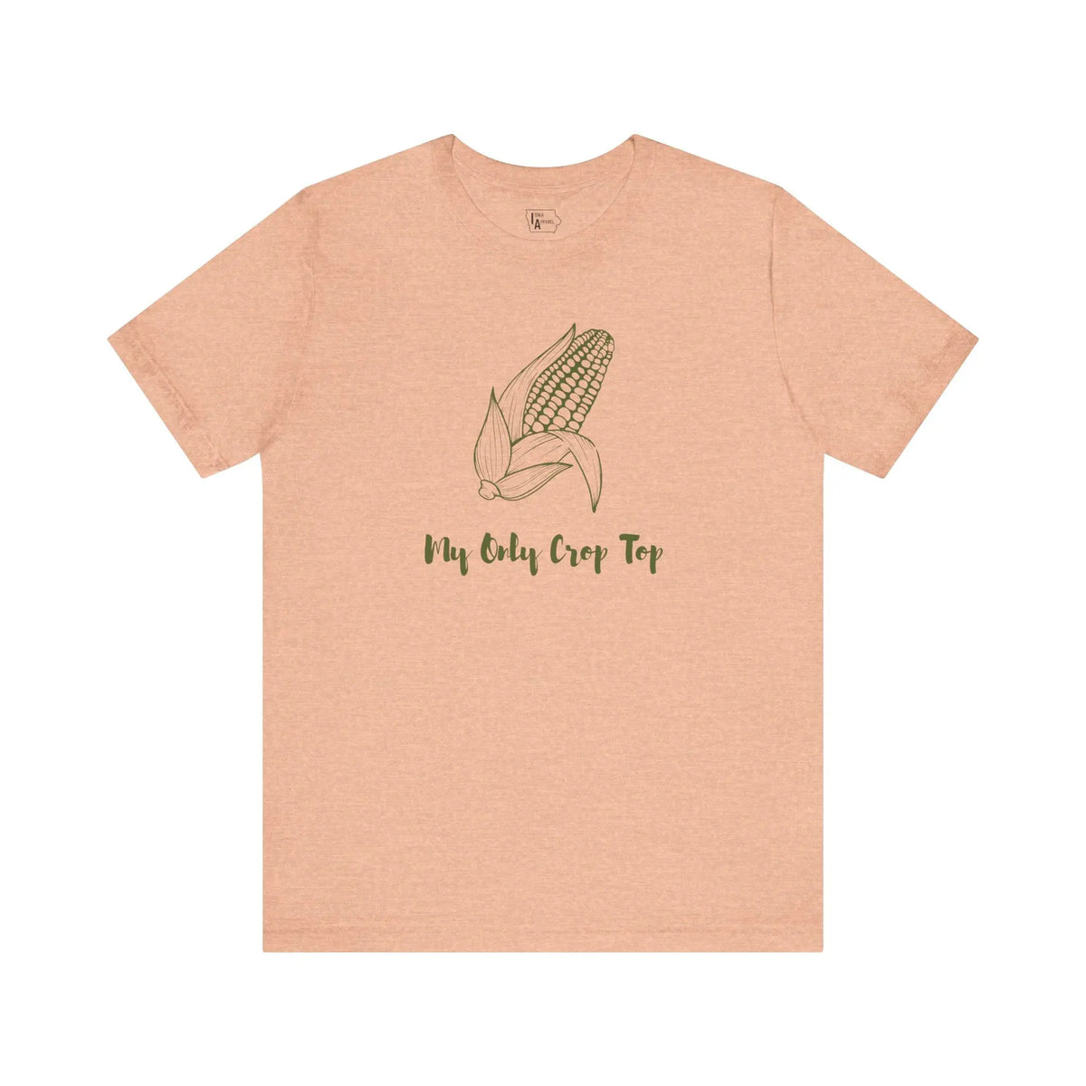 "Crop Top" Full Length Unisex Jersey Short Sleeve Tee - Iowa Apparel